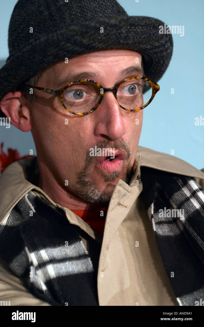 An actor experimenting with facial expressions Stock Photo - Alamy