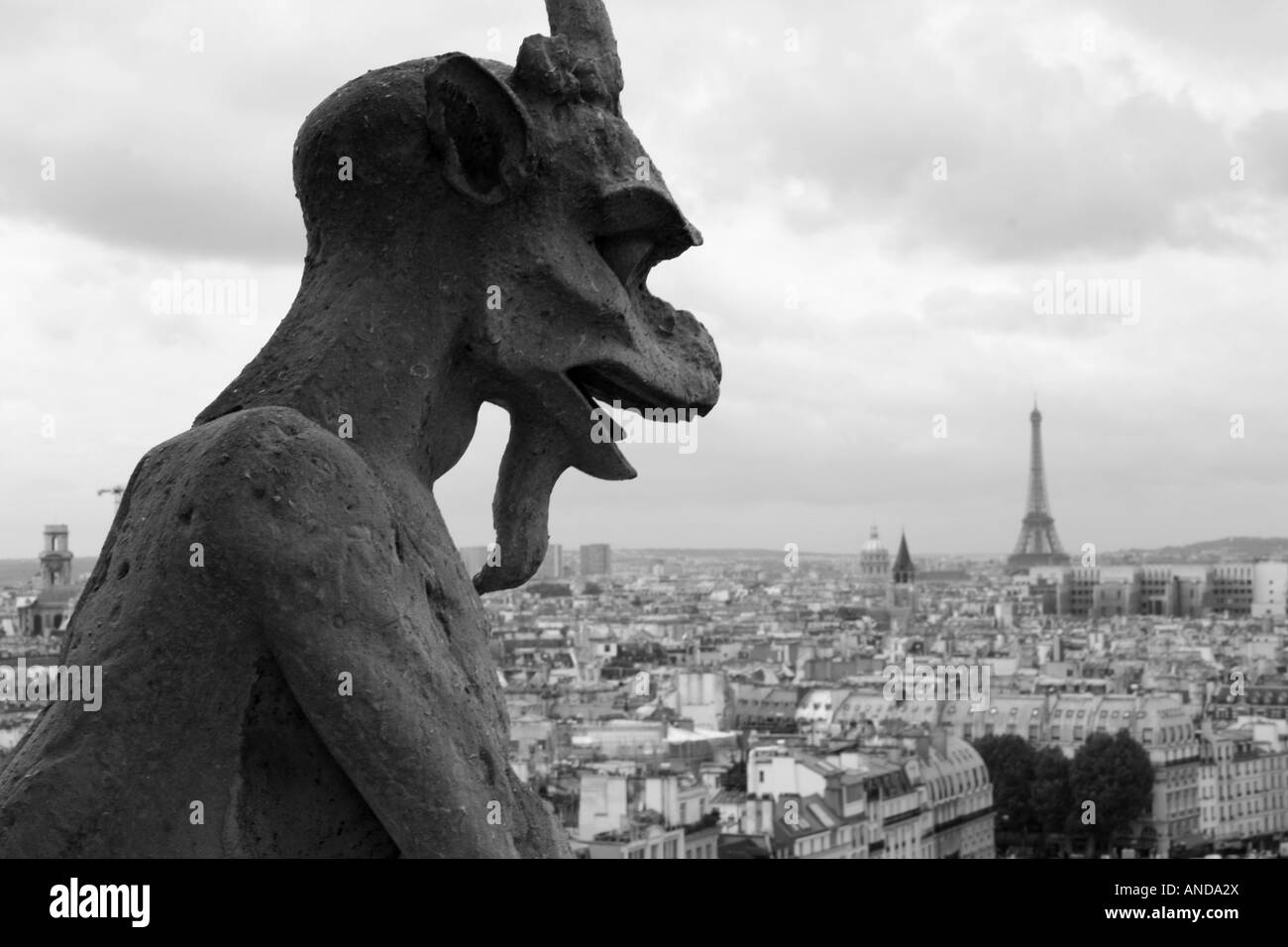 Gargoyle Black and White Stock Photos & Images - Alamy