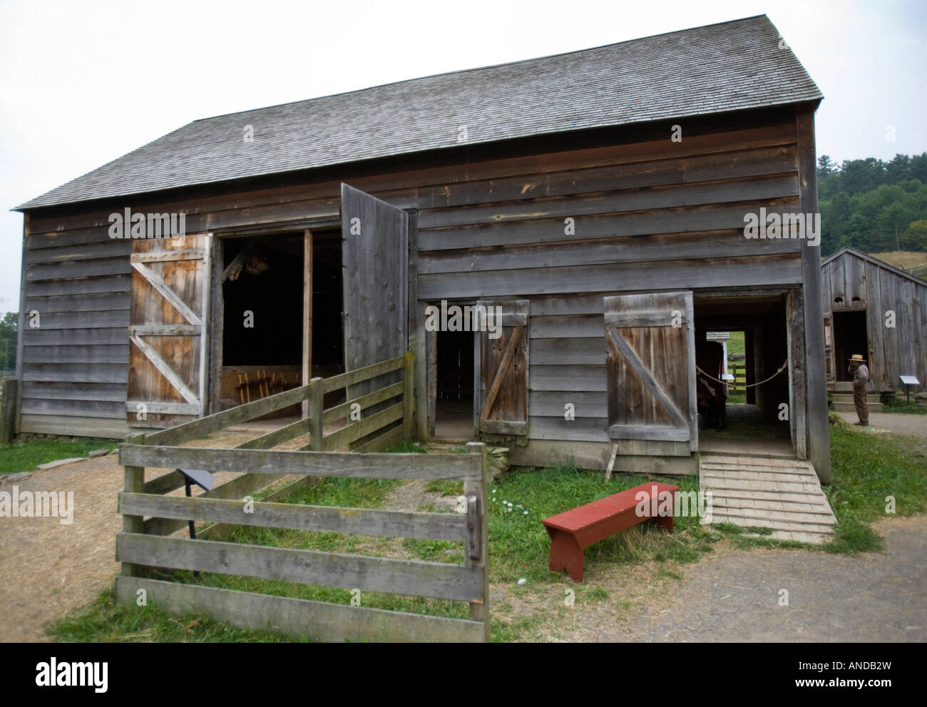 Restoration of farm from the late 18th to early 19th centuries Stock ...