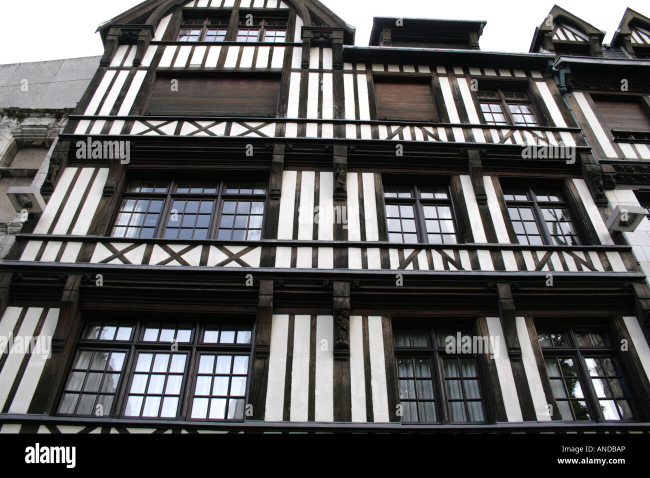 Medieval facades of Rouen, France Stock Photo - Alamy