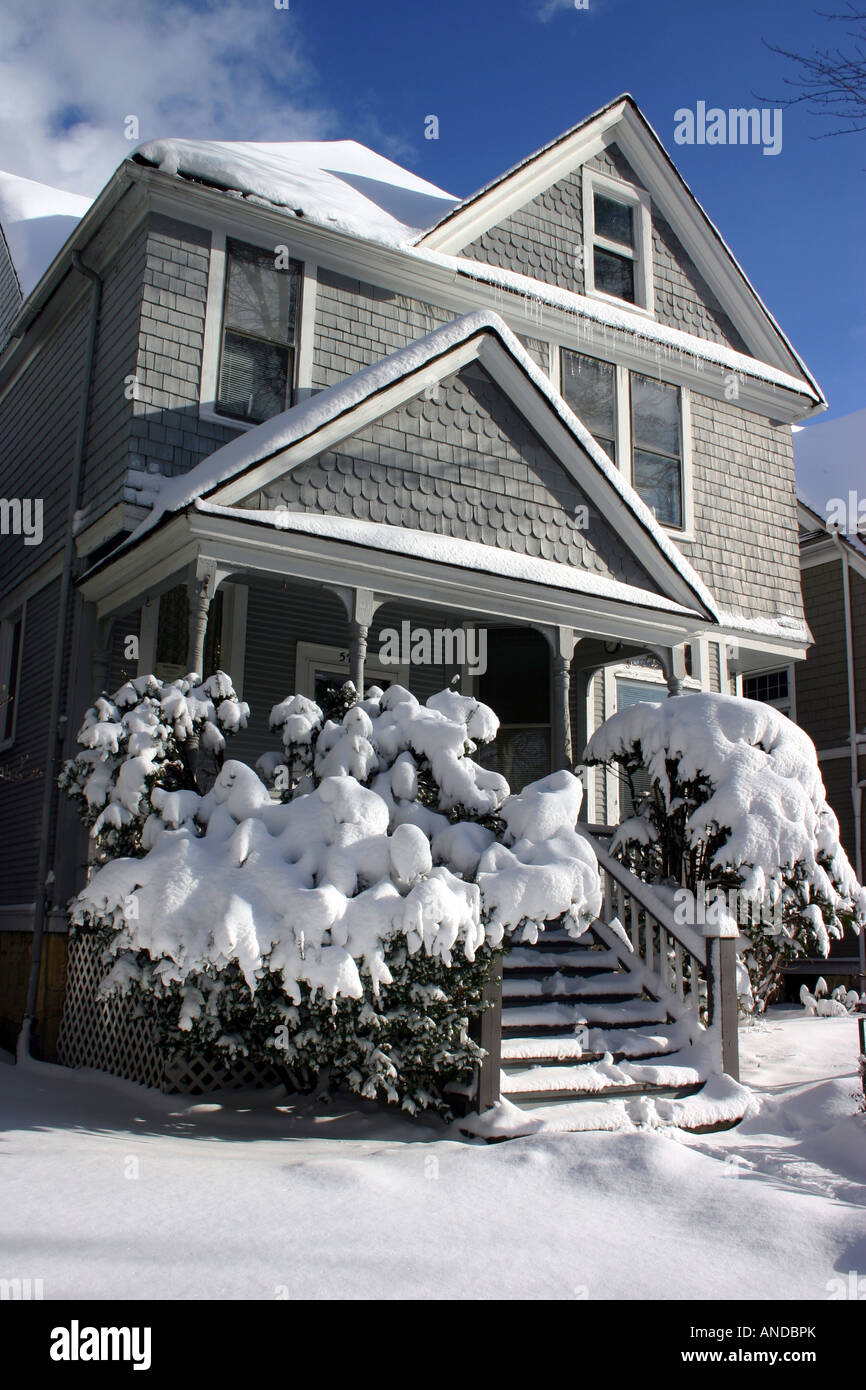 Chicago winter storm hi-res stock photography and images - Alamy