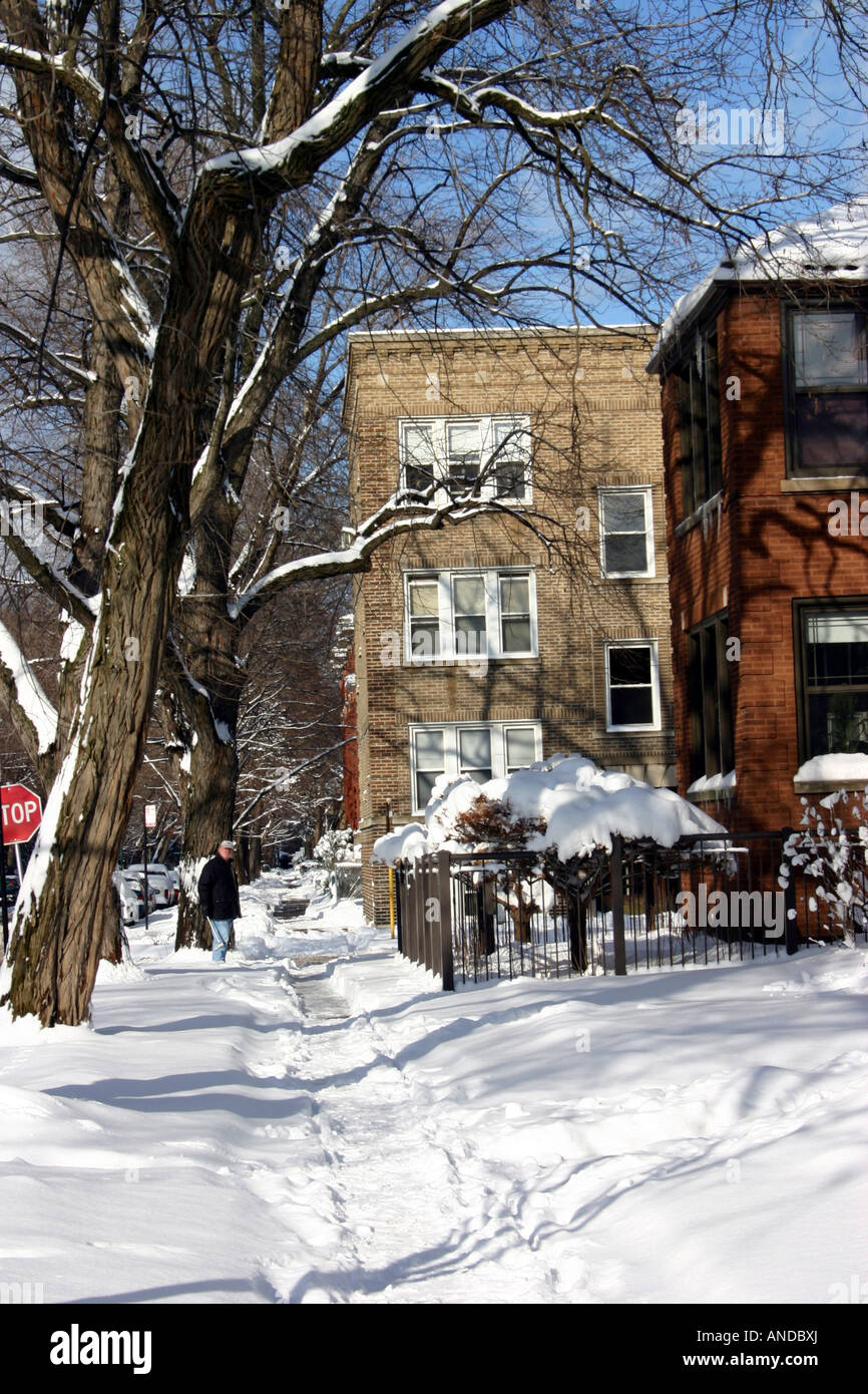 Chicago winter storm hi-res stock photography and images - Alamy