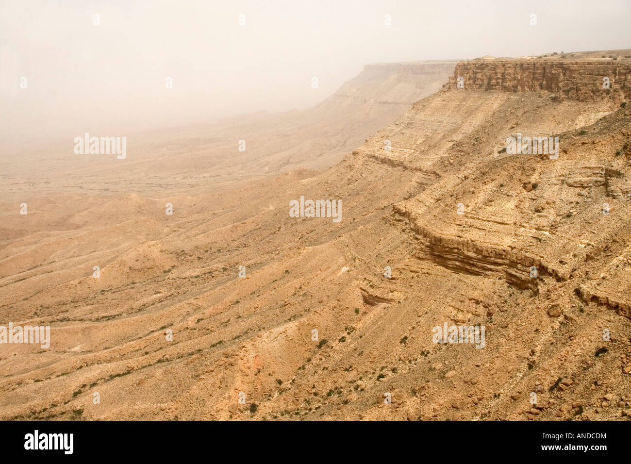 Tarmeisa, Jebel Nafusa, Libya. View of surrounding landscape, showing ...