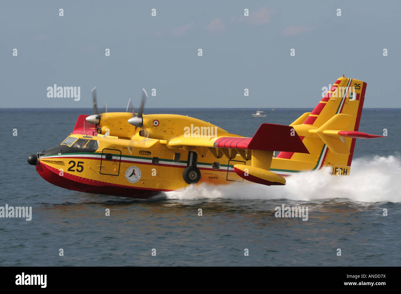 An Italian Bombardier 415 (Canadair CL-415) waterbomber seaplane Stock ... An Italian Bombardier 415 (Canadair CL-415) waterbomber seaplane Stock ...