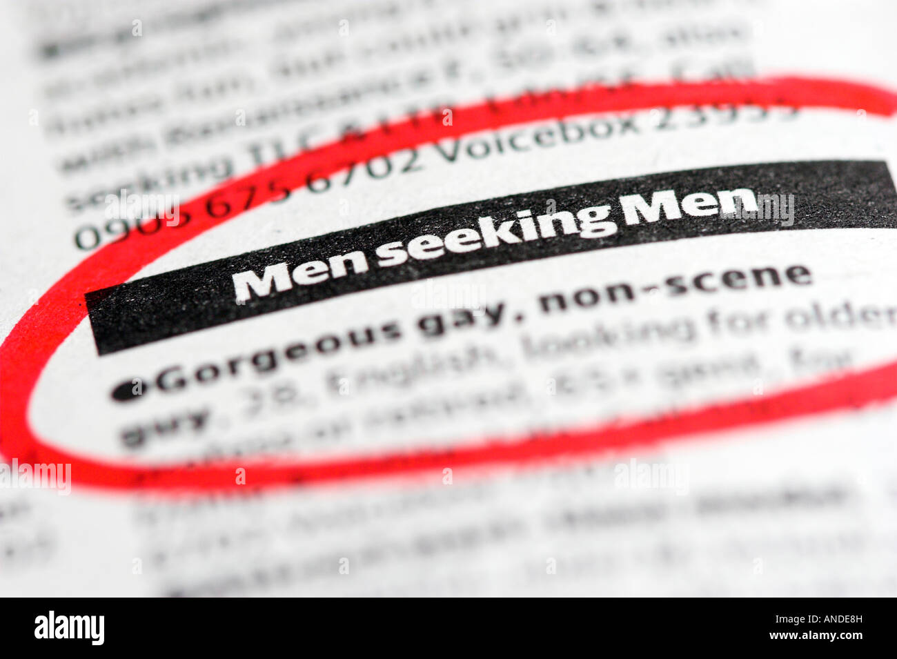 Lonely hearts column hi-res stock photography and images - Alamy