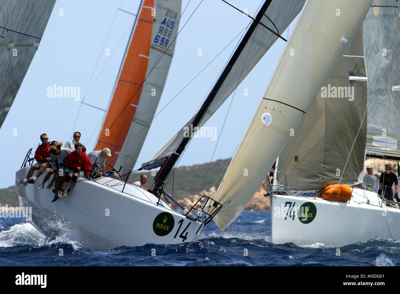 Yacht racing Stock Photo - Alamy