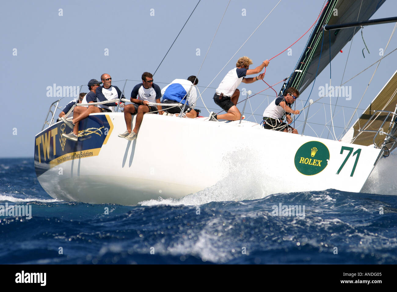 Yacht racing and sponsorship hi-res stock photography and images - Alamy