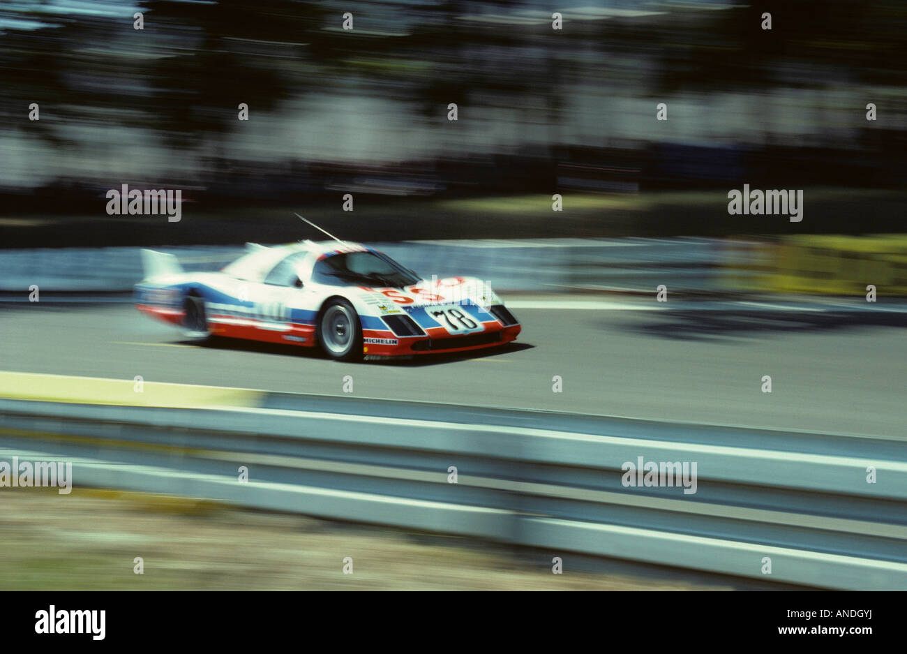 WMP 78 Turbo at speed, Le Mans 24-hour race, 1978, France Stock Photo ...