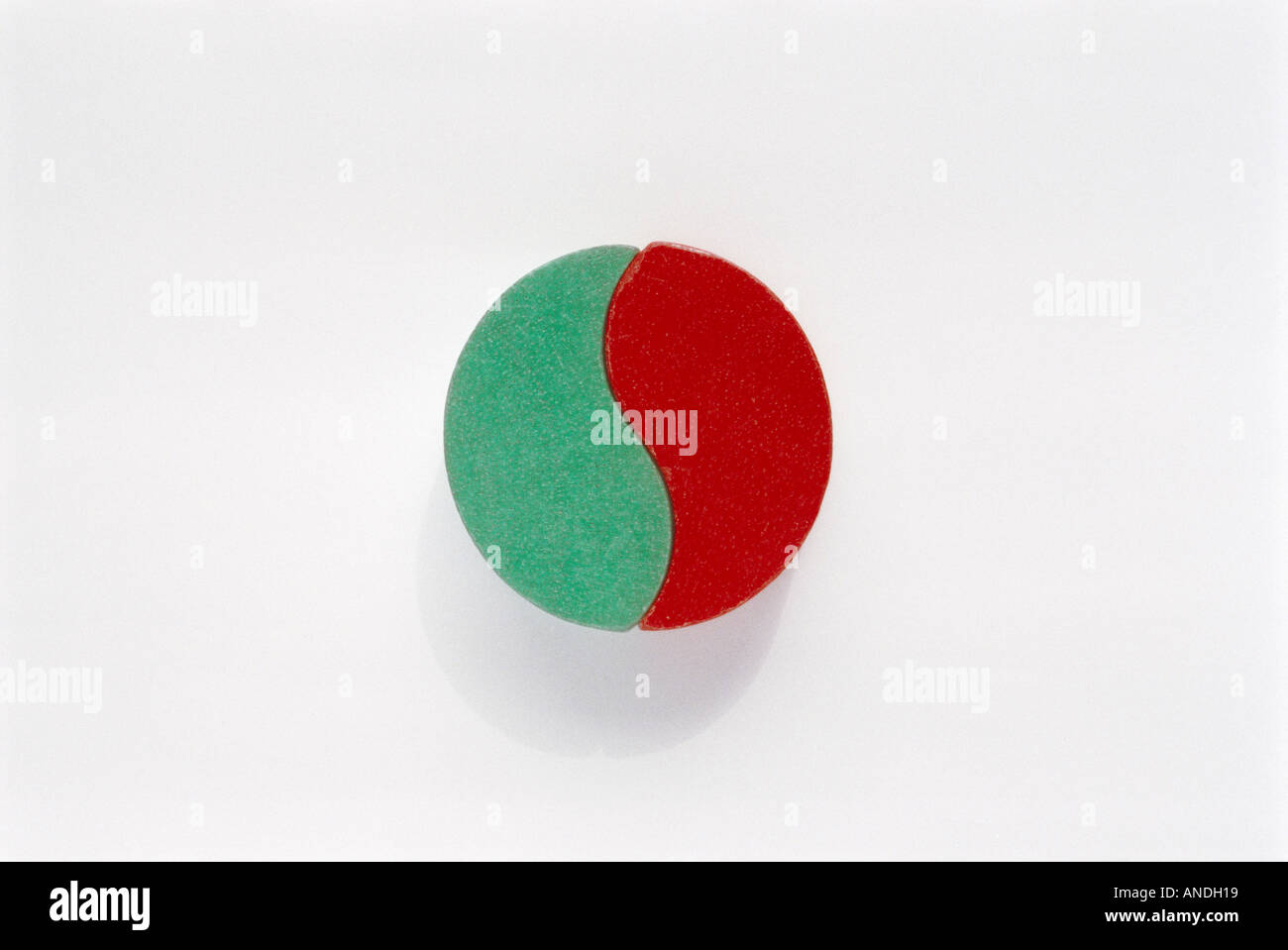 Yin Yan green and red wood wooden toy game child children kid kids ...