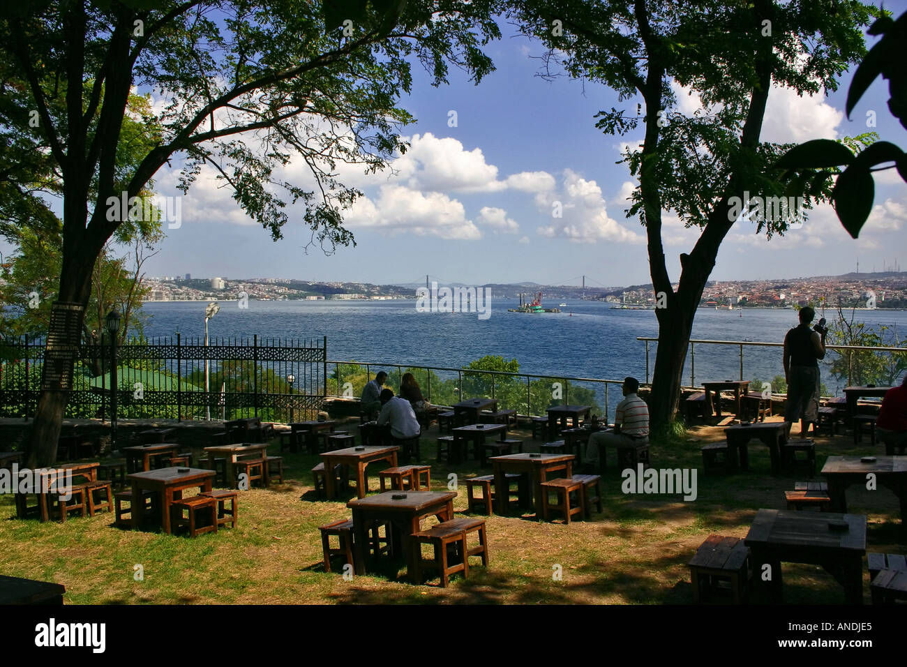 Park by the Bosphorus in Istanbul Stock Photo - Alamy