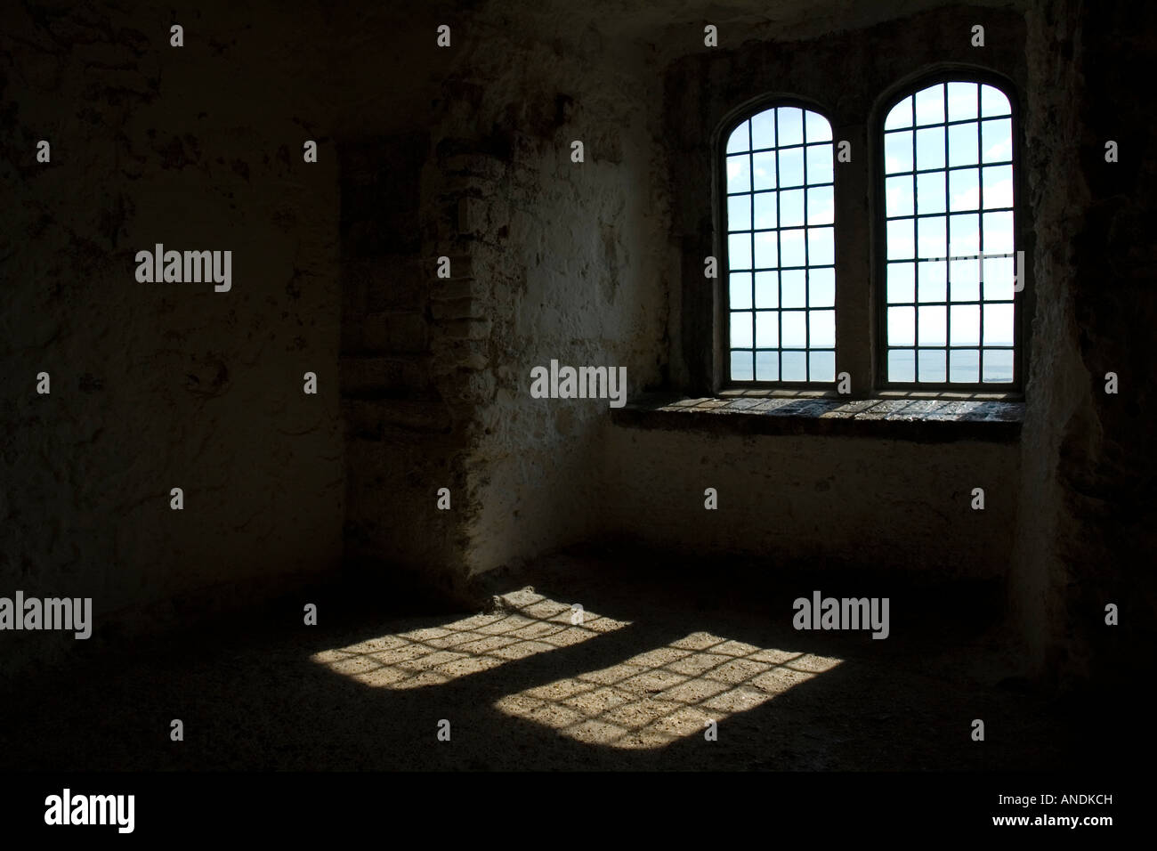 Sunlight through Castle windows Stock Photo - Alamy