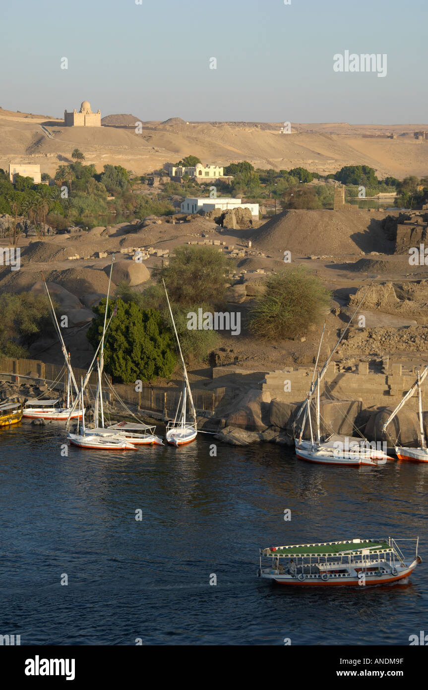 Elephantine Island Nile Cataract Aswan Egypt Stock Photo - Alamy