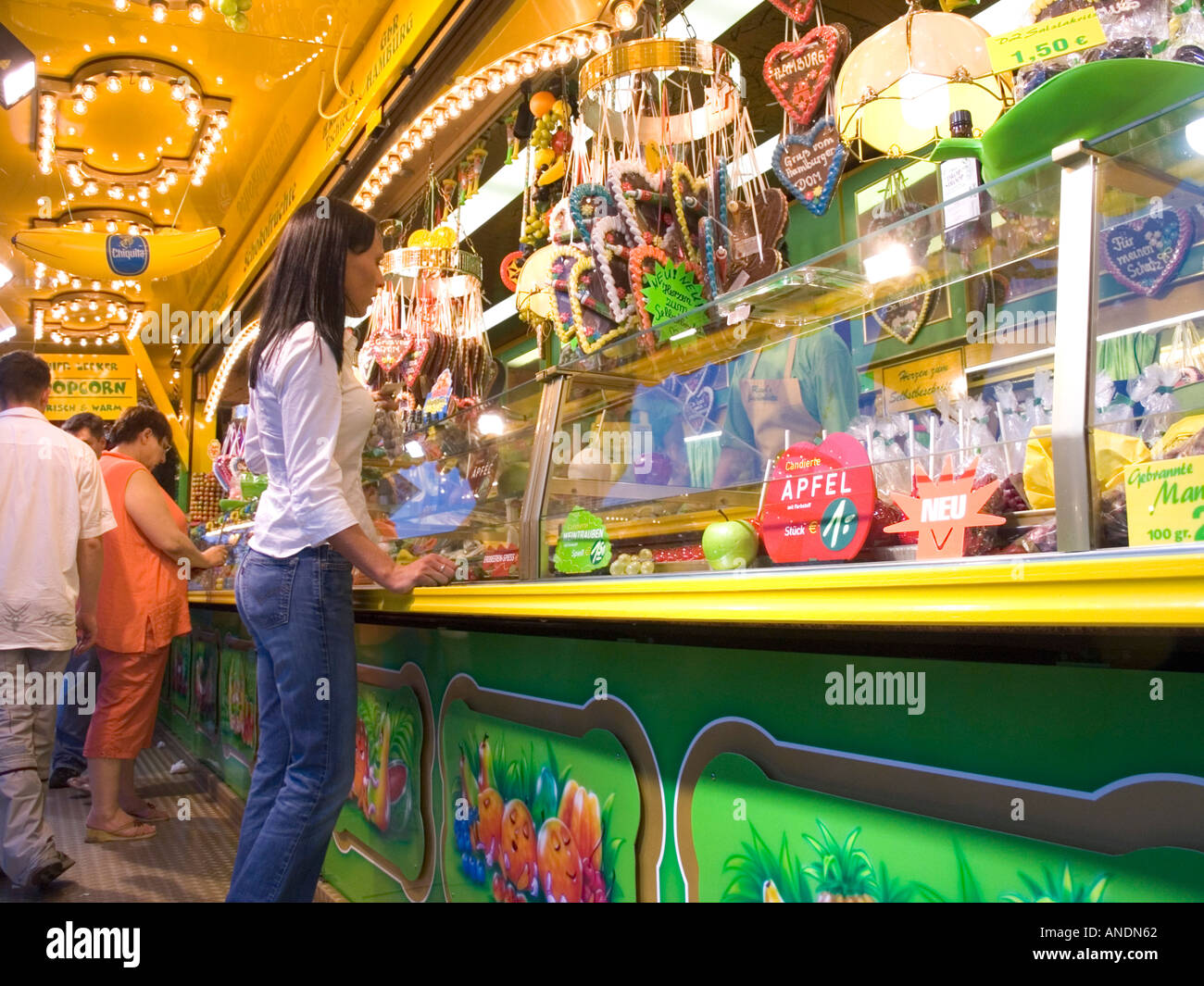 Hamburger Hamburg Dom Germany carnival festival Stock Photo - Alamy