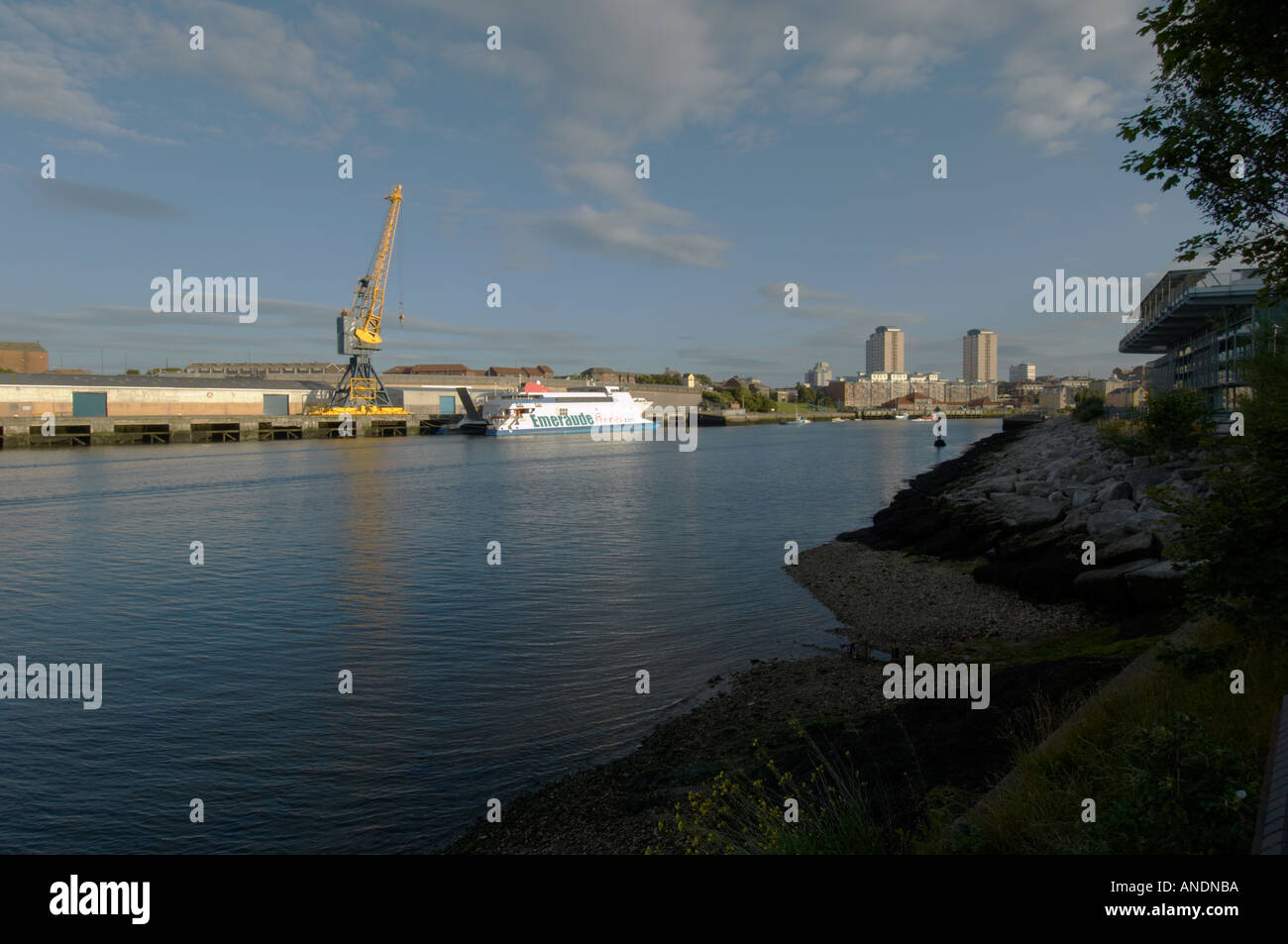 Docks port of Sunderland UK Stock Photo - Alamy