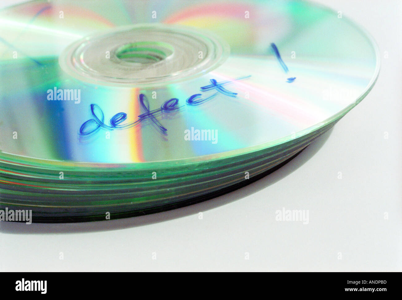 CD disc DVD storage saving secure system defect Stock Photo - Alamy