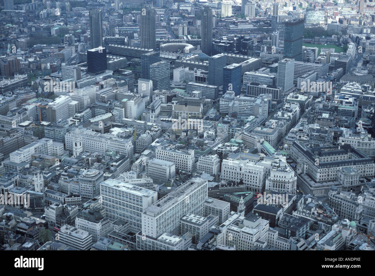 View from Airplane City of London 1986 Stock Photo - Alamy