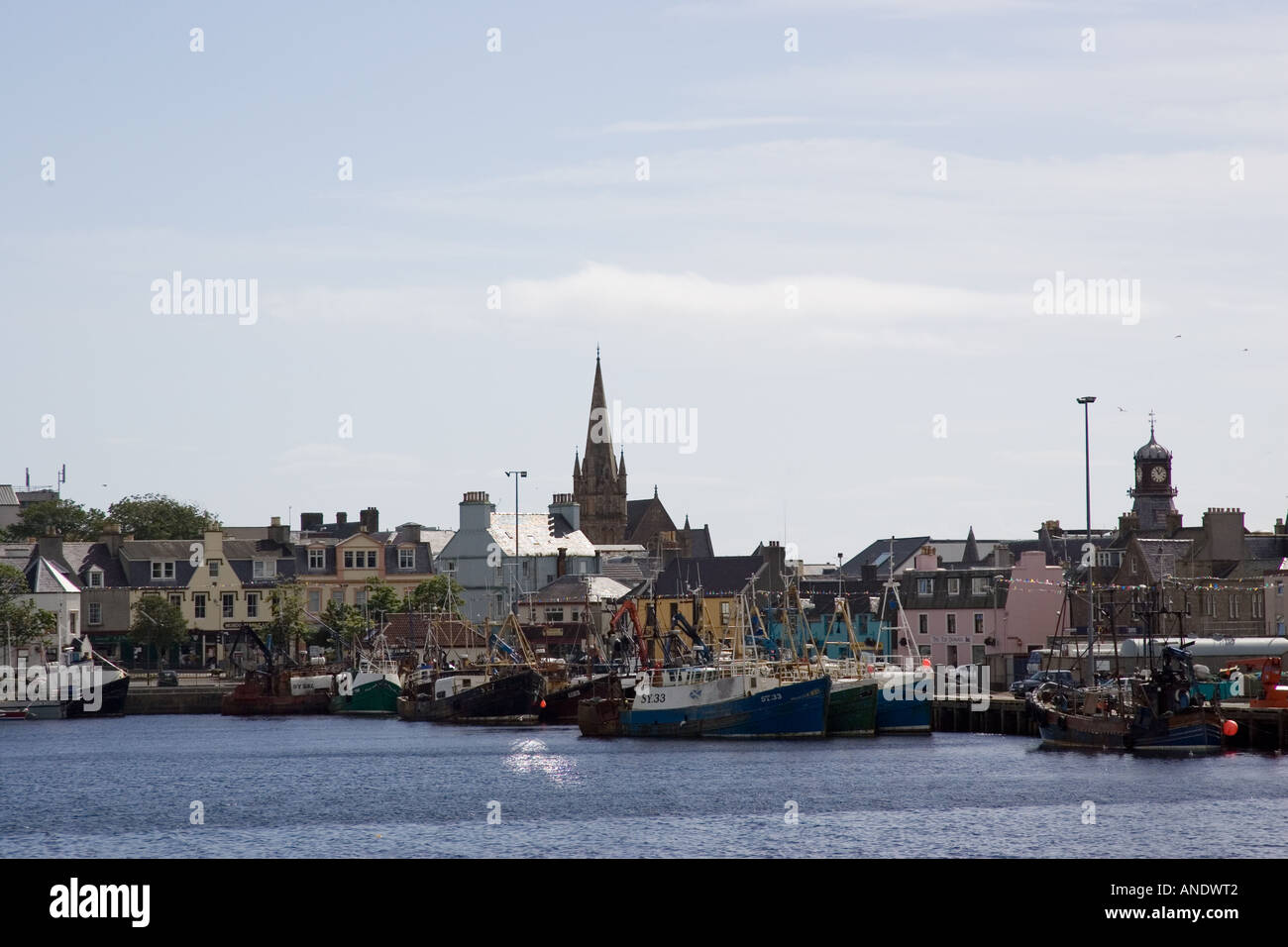 Stornoway harbour Outer Hebrides United Kingdom Stock Photo - Alamy