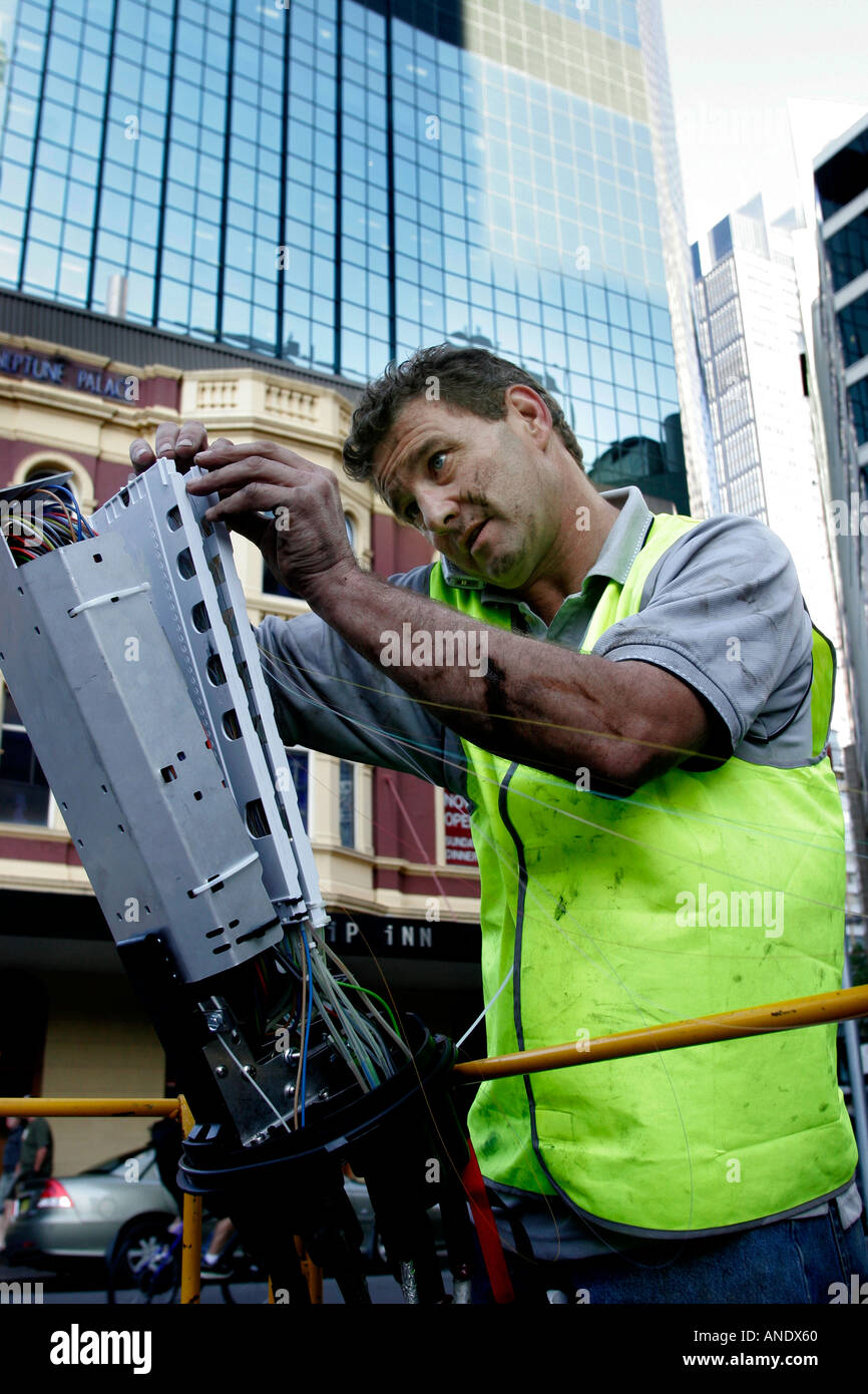 Fibre optic cable city hi-res stock photography and images - Alamy