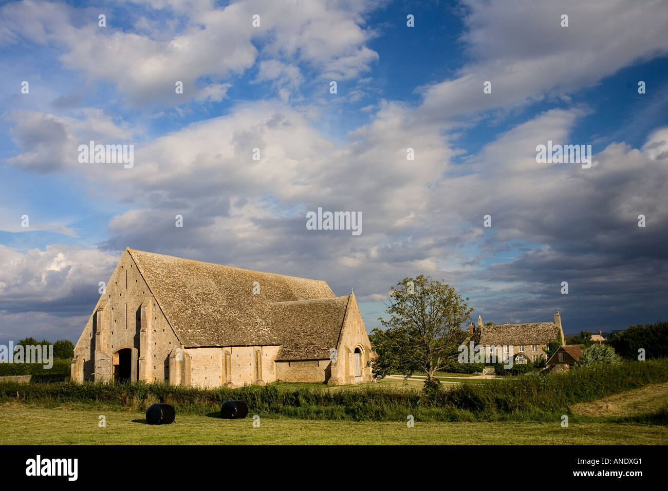 Great Coxwell Barn built 1300 owned by the National Trust in The ...