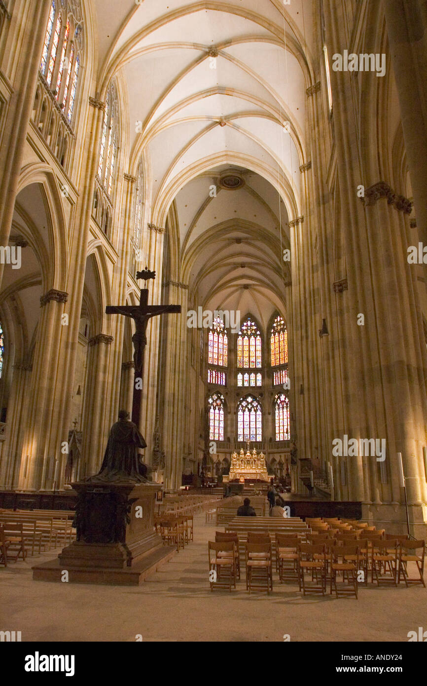 Interior of the cathedral Dom St Peter in the ancient city of ...
