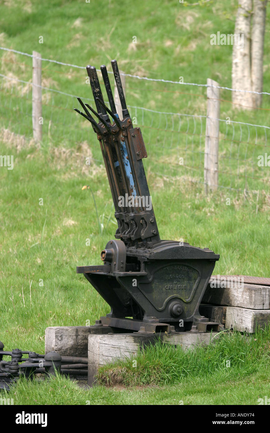 Hand operated points switch Brecon Mountain Railway Based on old Brecon ...