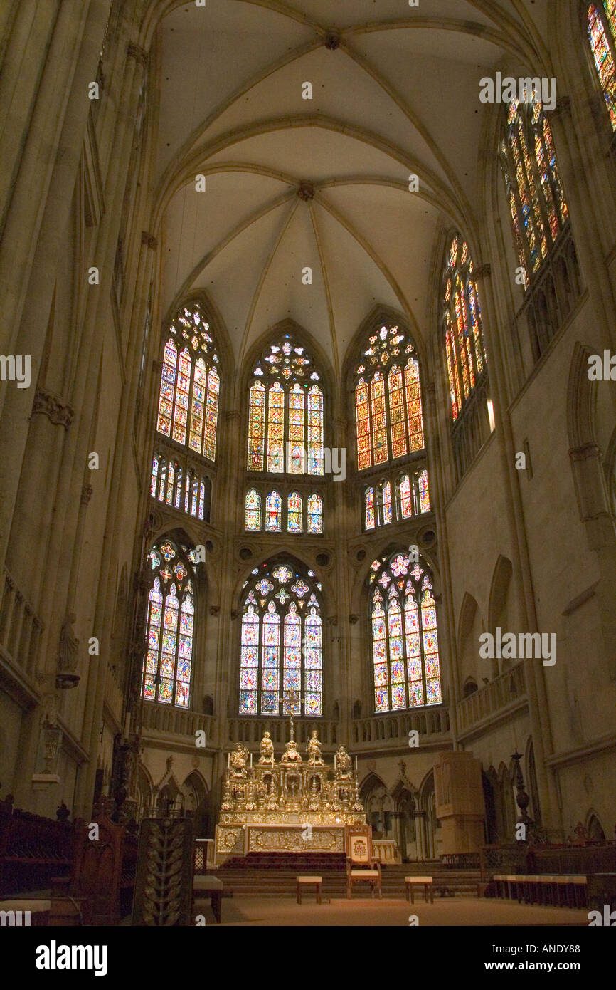 Interior of the cathedral Dom St Peter in the ancient city of ...