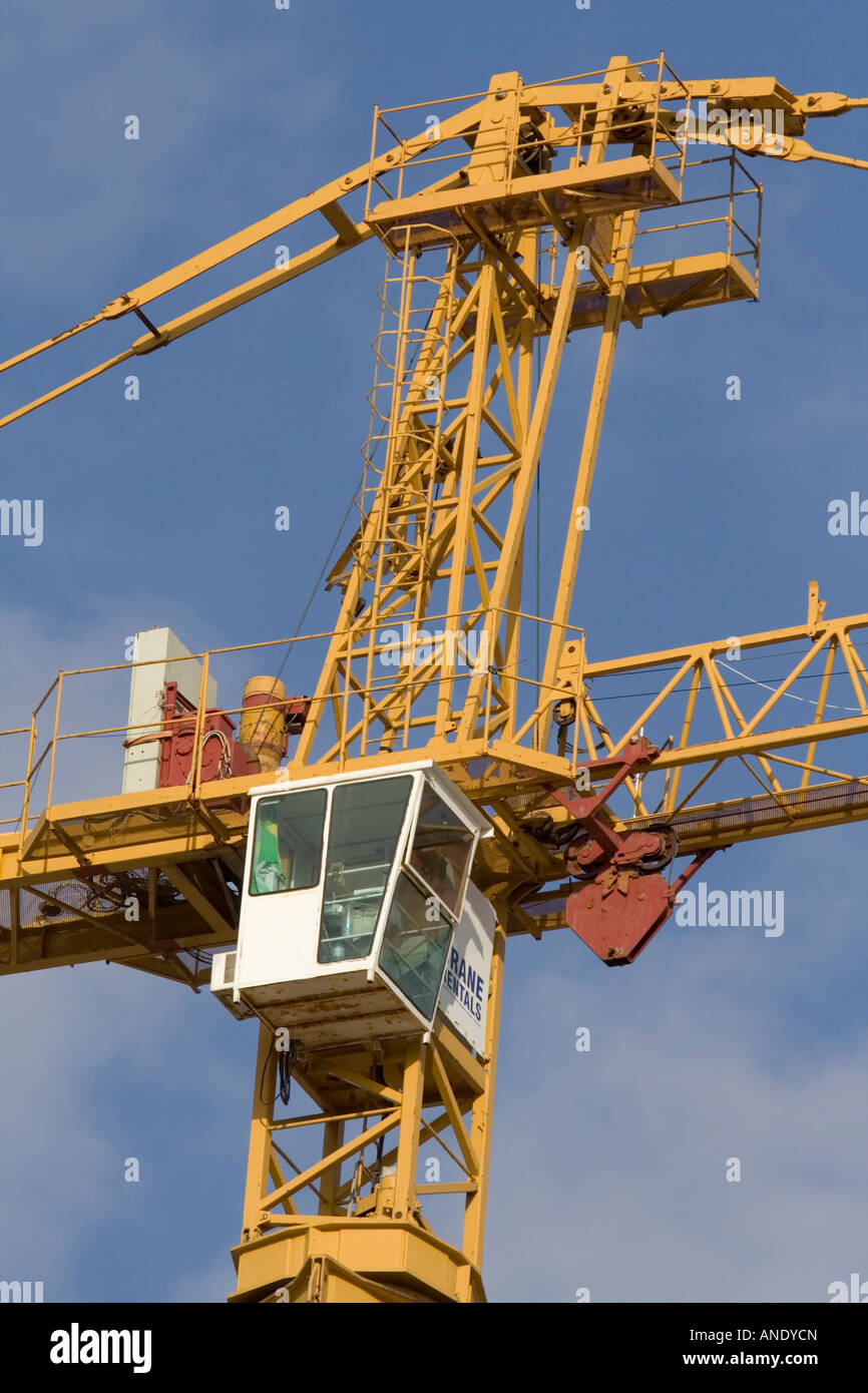 Tower crane cabin and upper structure. Proprietary details deleted ...