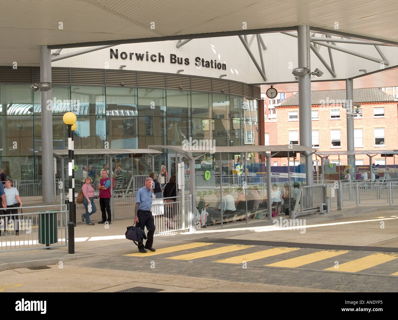 NEW BUS STATION SURREY STREET NORWICH NORFOLK EAST ANGLIA ENGLAND UK ...