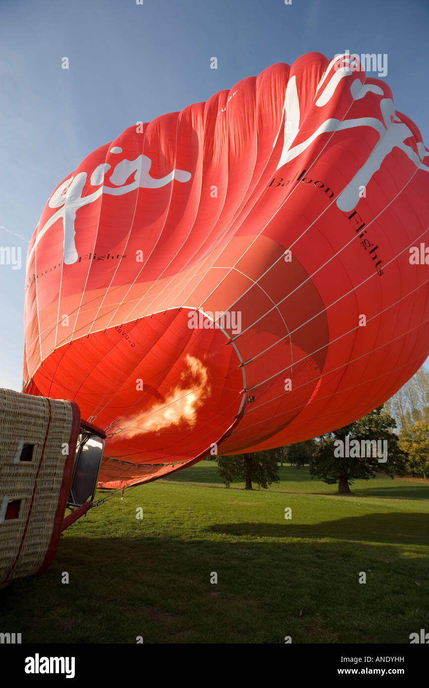 Red hot air ballon hi-res stock photography and images - Alamy