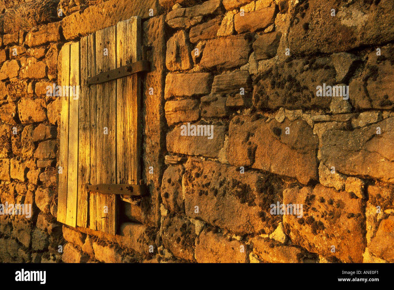 A weather beaten door in a drystone wall. UK Stock Photo - Alamy