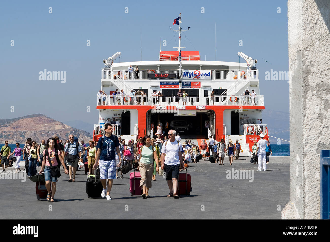 ferry docked at port Stock Photo - Alamy