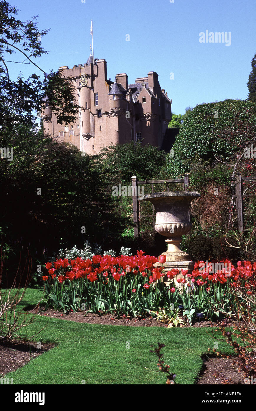 Crathes Castle from Gardens Stock Photo - Alamy