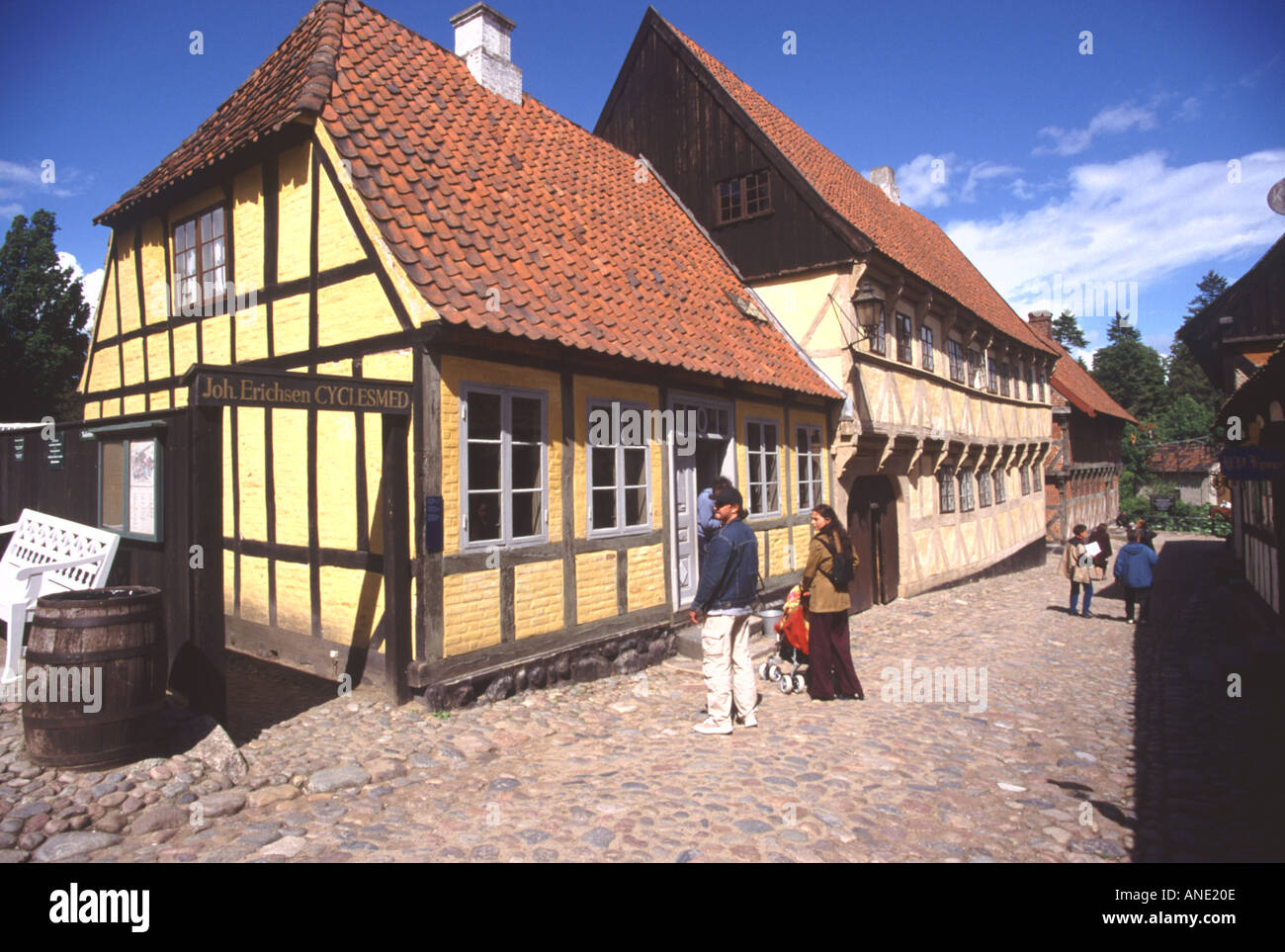 Den Gamle By The Old Town Aarhus Denmark Danmark Stock Photo - Alamy