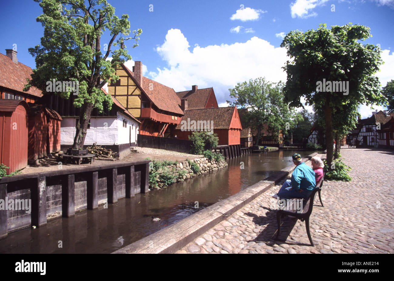 The Old Town Den Gamle By Aarhus Denmark Danmark Stock Photo - Alamy