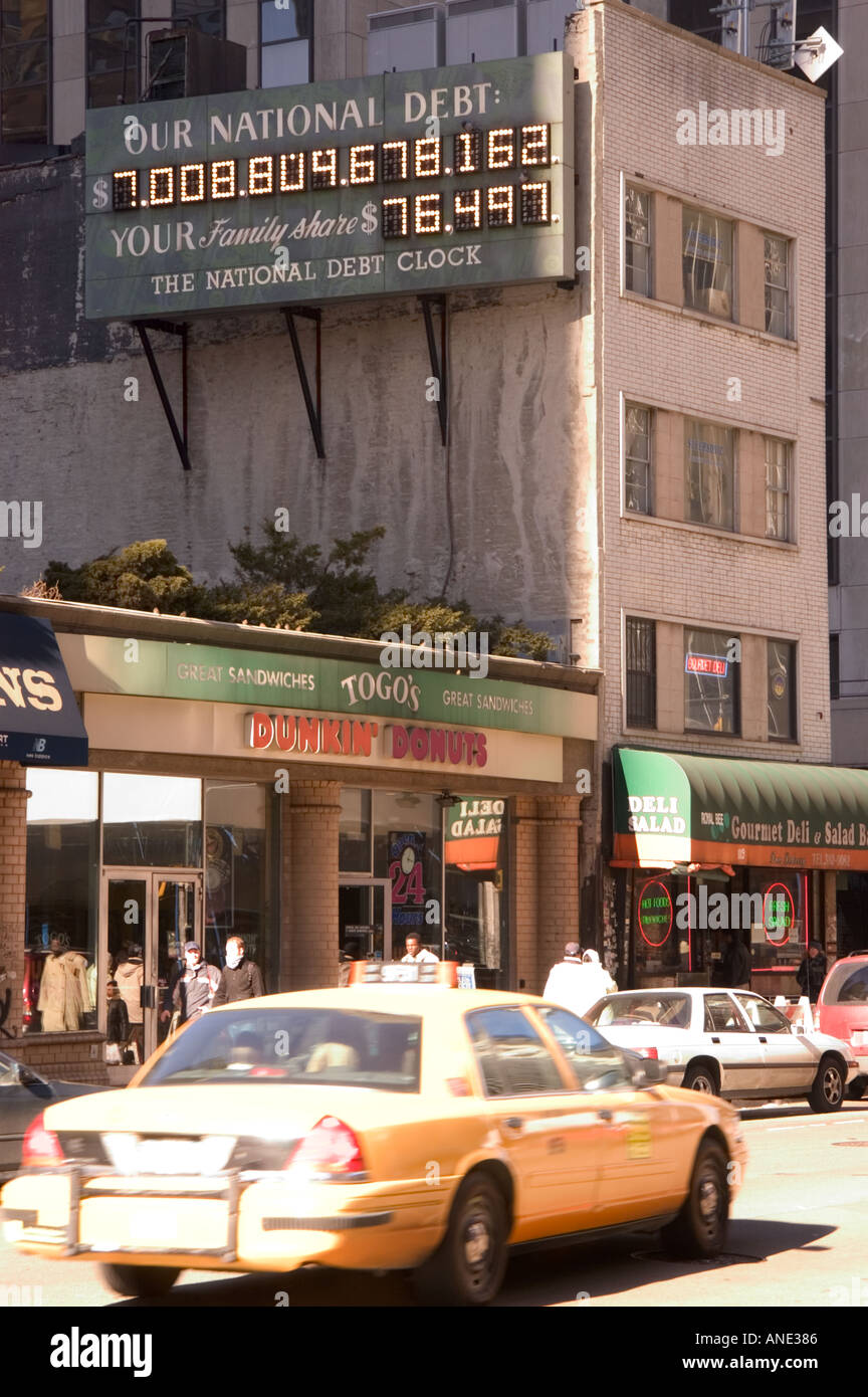 New York national debt sign Stock Photo - Alamy