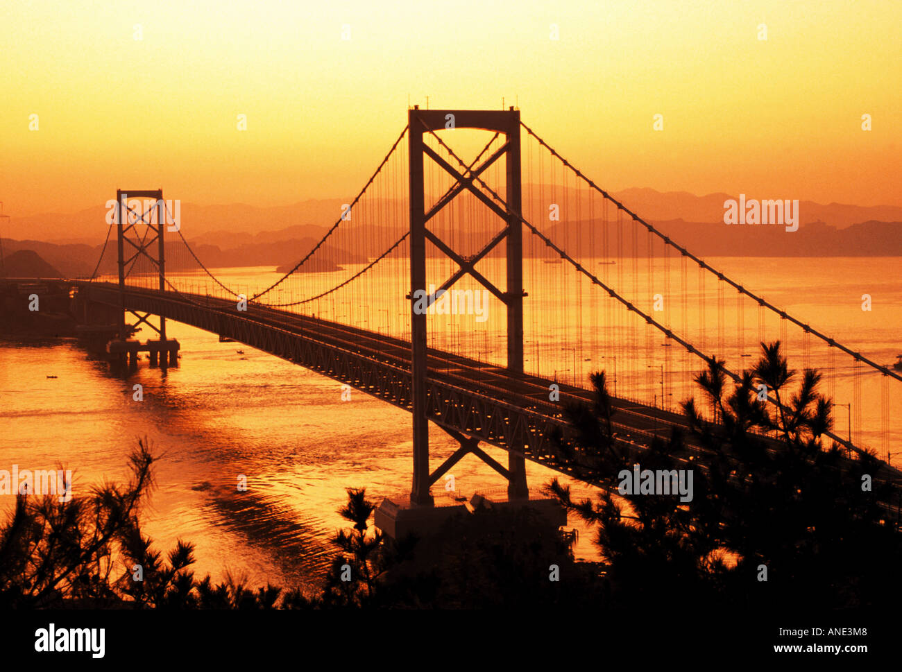 Seto ohashi bridge at dusk hi-res stock photography and images - Alamy