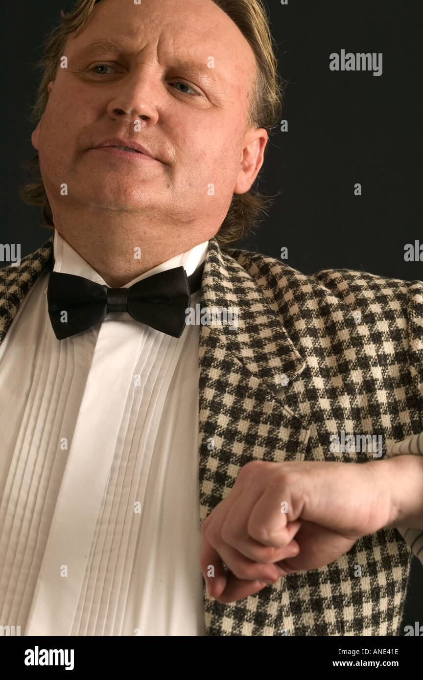 Professor in comic pose Stock Photo - Alamy