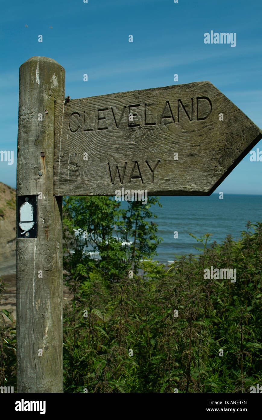 Sign cleveland way long distance hi-res stock photography and images ...