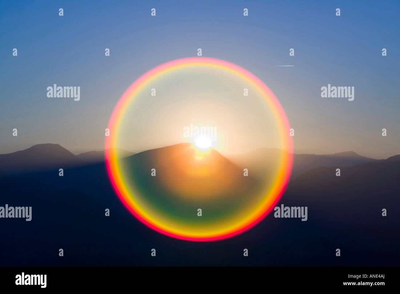 Rainbow plane hi-res stock photography and images - Alamy