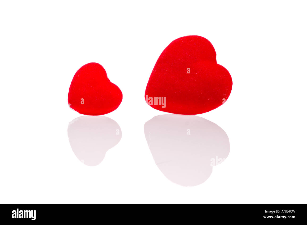 Valentine red background hearts Cut Out Stock Images & Pictures - Alamy