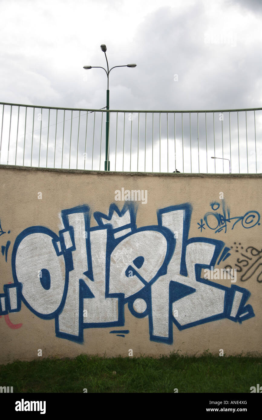 grafitti Poznan Poland Polska Polish eastern Stock Photo - Alamy