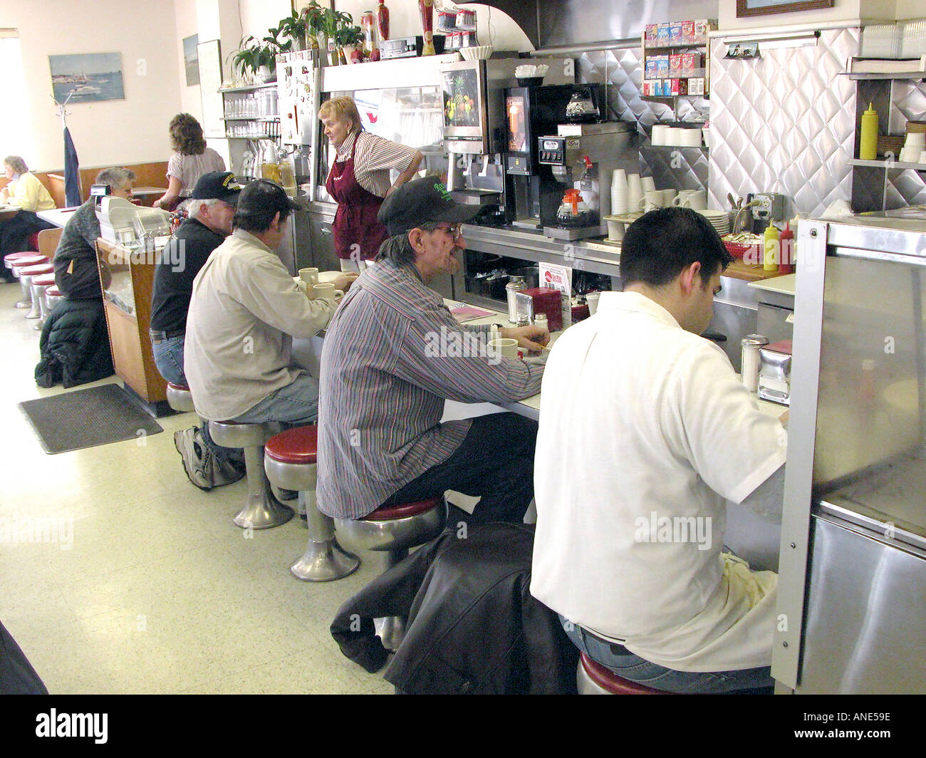 Small Town Diner Restaurant Stock Photo - Alamy