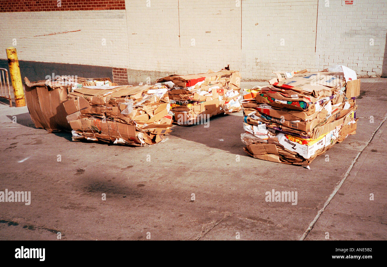 Compacted cardboard recycling hi-res stock photography and images - Alamy