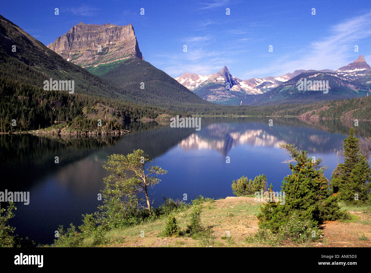 Sun Point View of St Mary s Lake Glacier National Park Stock Photo - Alamy