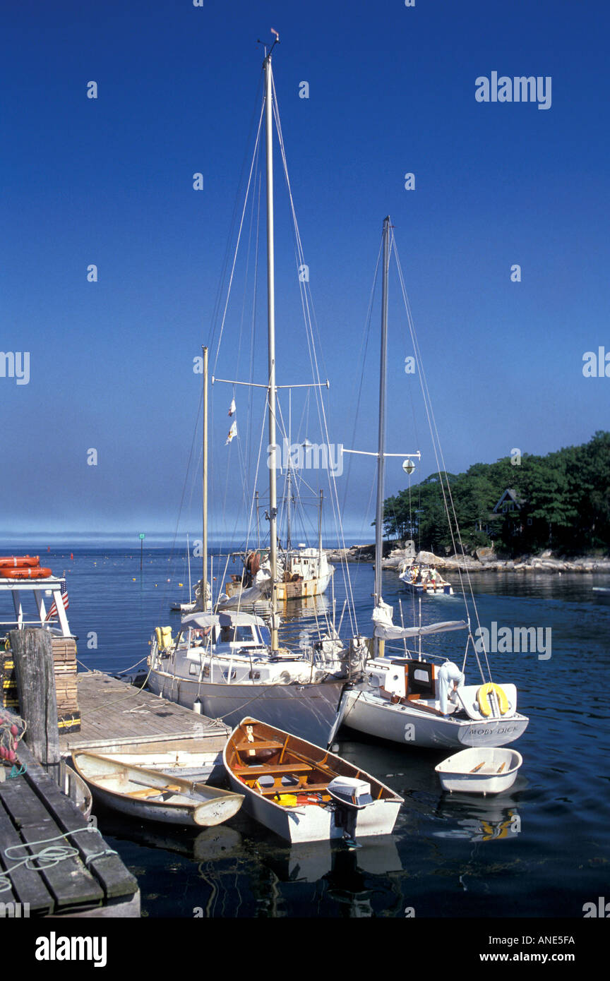 New Harbor Maine Travel Destination Stock Photo - Alamy