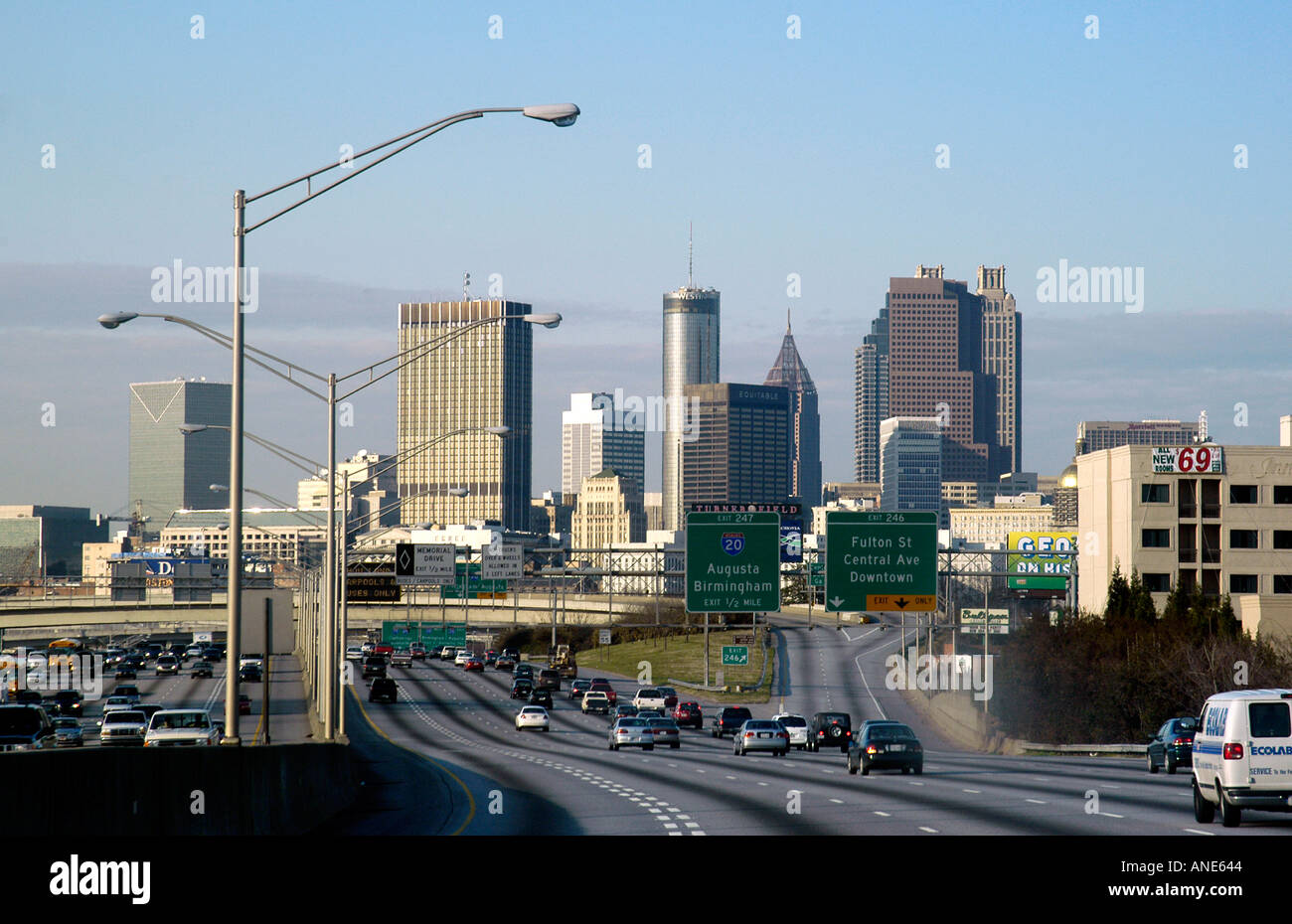 Atlanta Georgia GA Skyline Stock Photo - Alamy