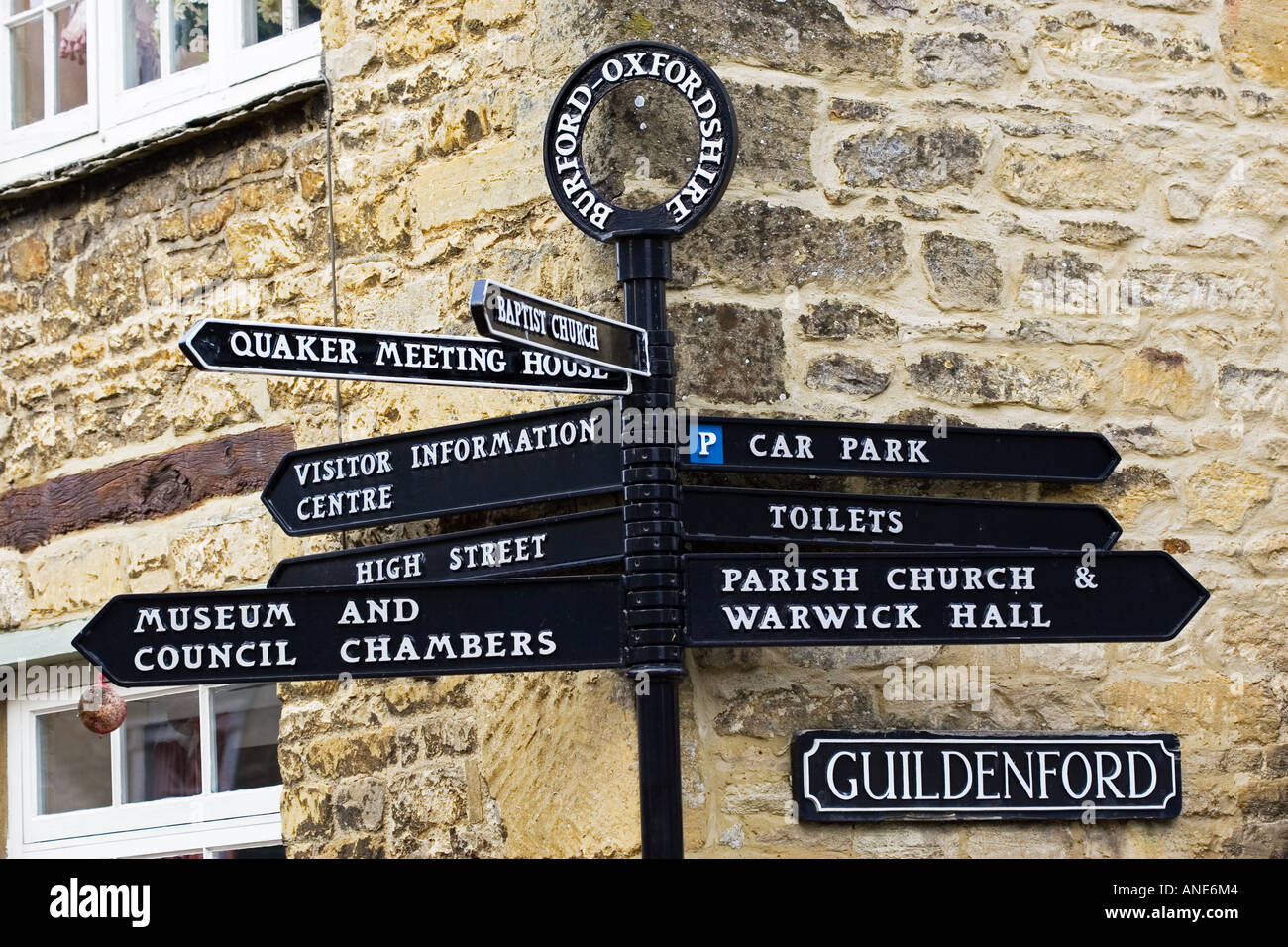 Signpost sign points in the directions this way that way hi-res stock ...