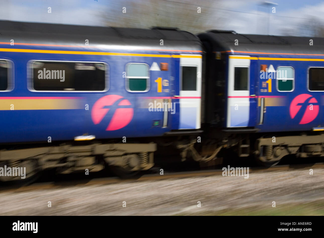 First Great Western Train Oxfordshire United Kingdom Stock Photo - Alamy
