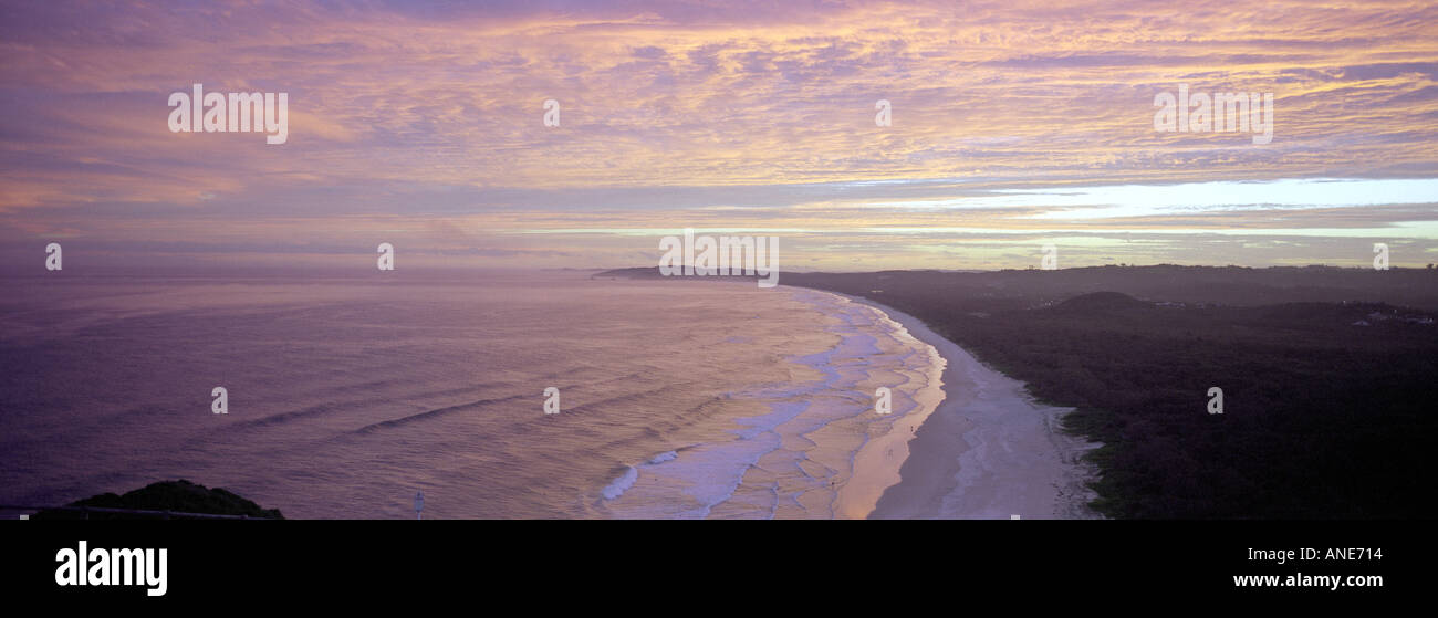 Sunset at Tallows Beach Cape Byron NSW Australia Stock Photo - Alamy