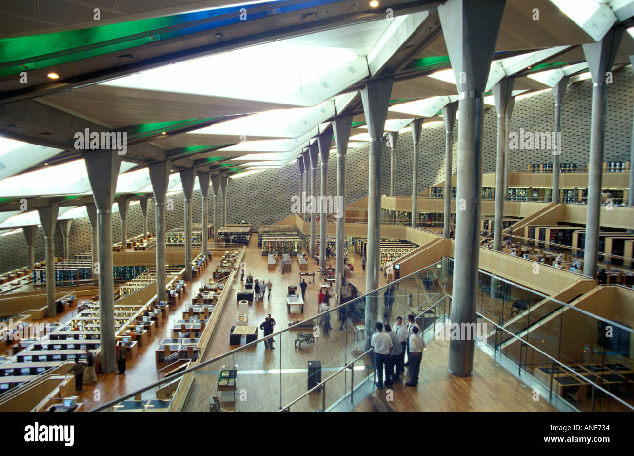Interior of the Library of Alexandria, Egypt Stock Photo - Alamy